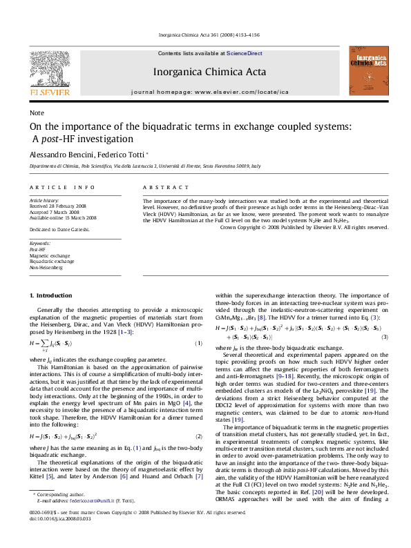 (PDF) On the importance of the biquadratic terms in exchange coupled ...