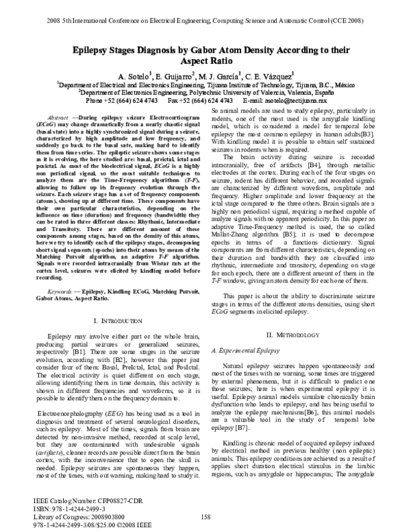 (PDF) Epilepsy stages diagnosis by Gabor atom density according to ...