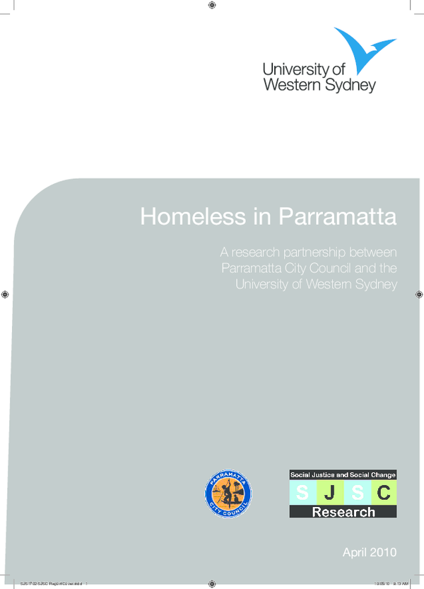 (PDF) Homeless in Parramatta