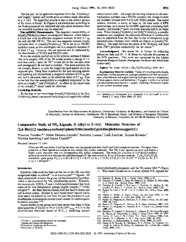 (PDF) Comparative study of NS2 ligands, S-alkyl vs S-aryl. Molecular ...