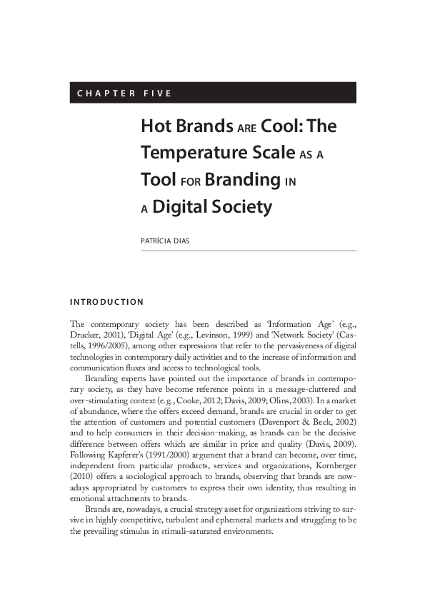 (PDF) Hot Brands ARE Cool: The Temperature Scale AS A Tool FOR Branding ...