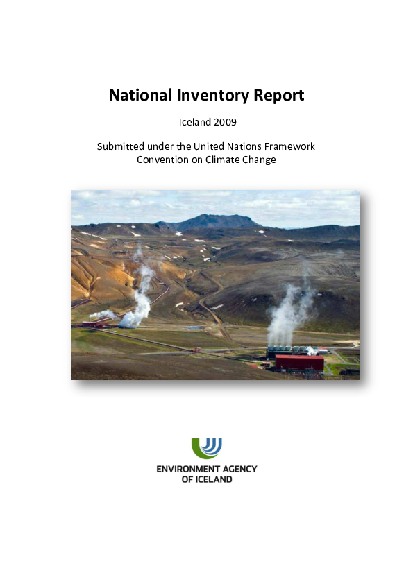(PDF) National Inventory Report Iceland 2009 Submitted under the United ...