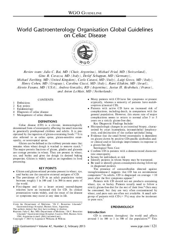 (PDF) World Gastroenterology Organisation Global Guidelines
