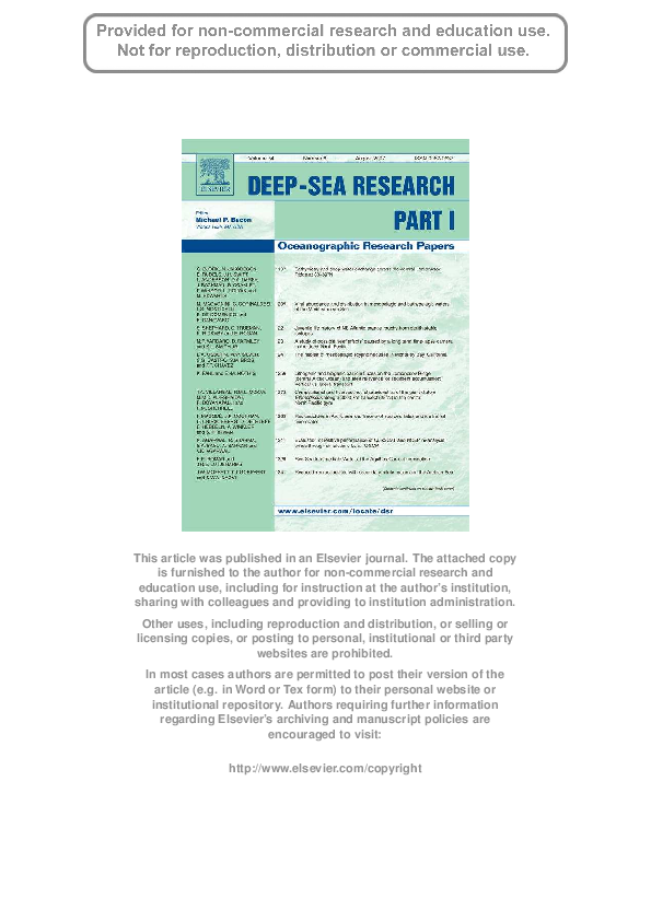(PDF) The habitat of mesopelagic scyphomedusae in Monterey Bay, California