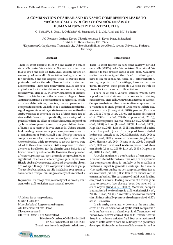 (PDF) A combination of shear and dynamic compression leads to ...
