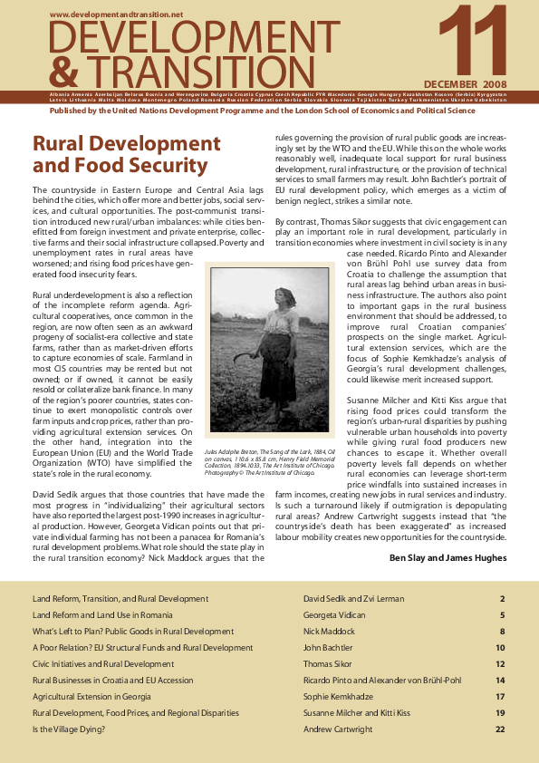 (PDF) Land Reform, Transition and Rural Development