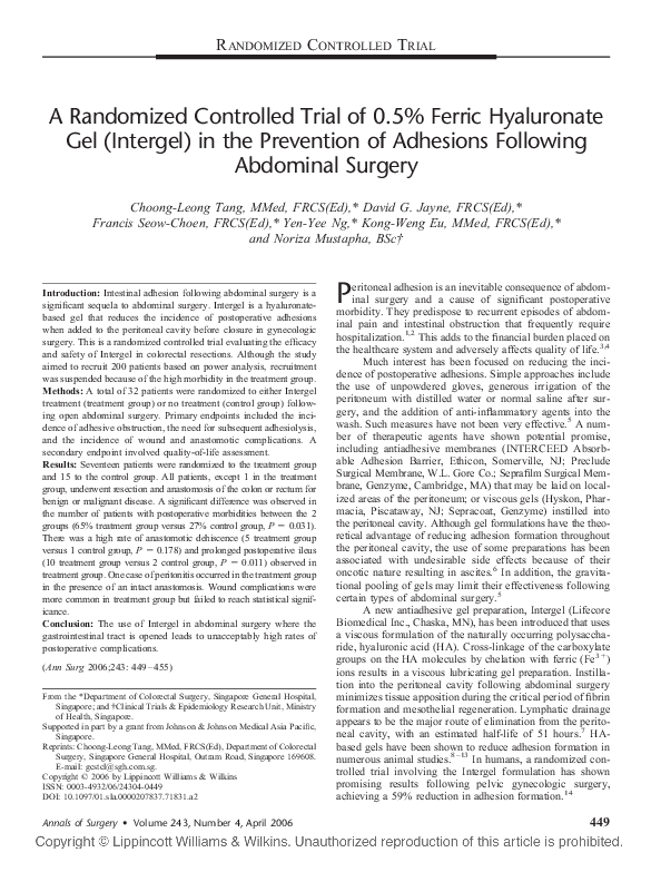 (PDF) A Randomized Controlled Trial of 0.5% Ferric Hyaluronate Gel ...