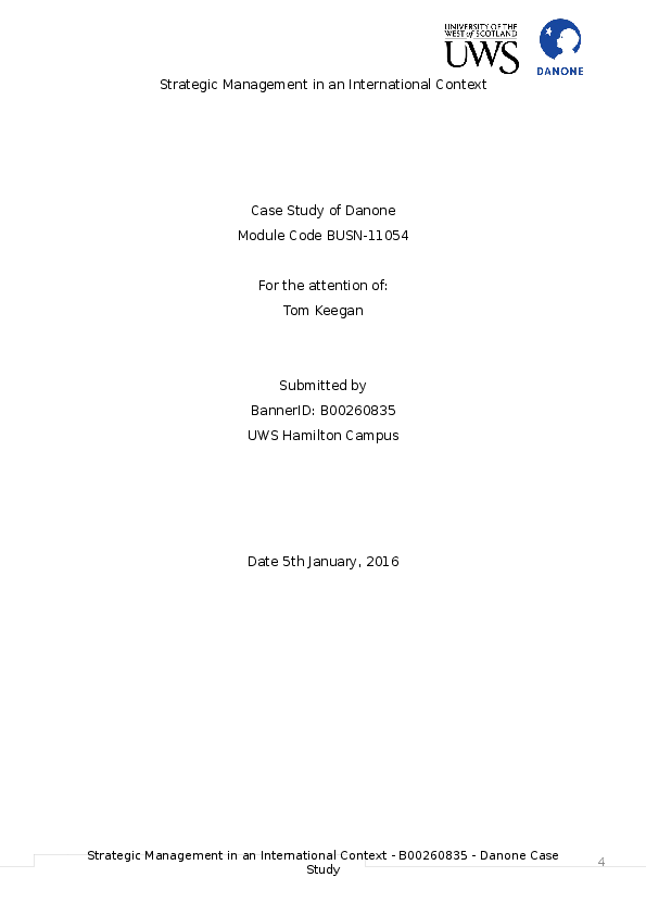 Case Study: Danone - Revuesorg