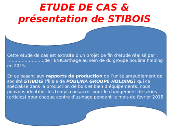 (PPT) ETUDE DE CAS