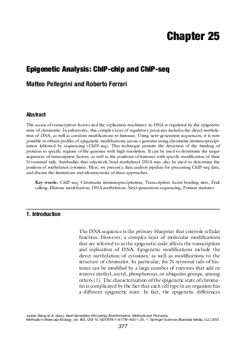 (PDF) ChIP-chip versus ChIP-seq: Lessons for experimental design and data analysis | Joshua Ho ...