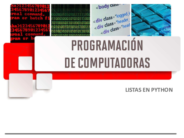 (PDF) LISTAS EN PYTHON