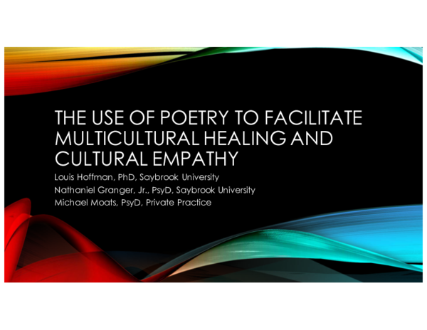 (PDF) The Use of Poetry to Facilitate Multicultural Healing and ...