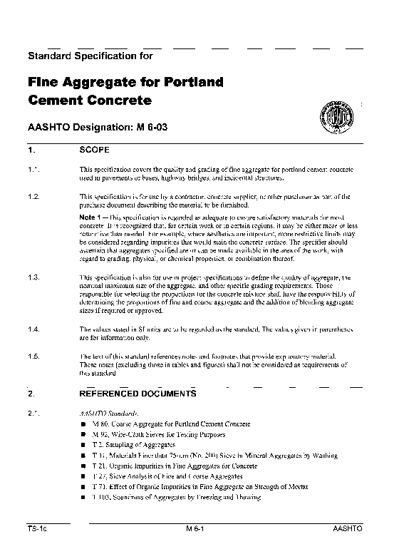 (PDF) Standard Specification for Fine Aggregate for Portland Cement ...