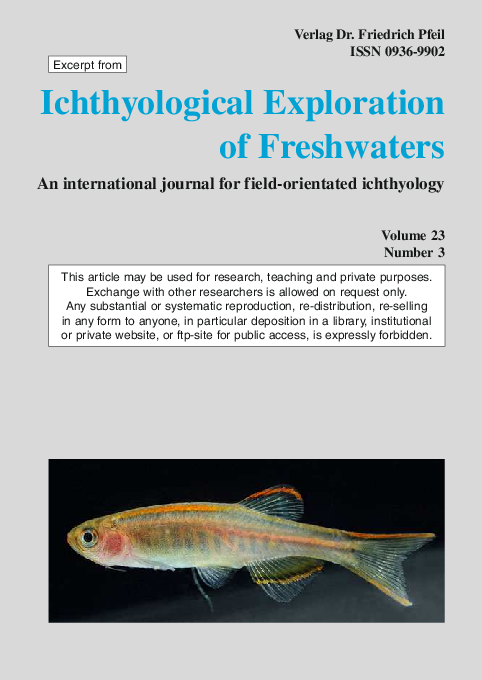 (PDF) Ichthyological Exploration of Freshwaters An international ...