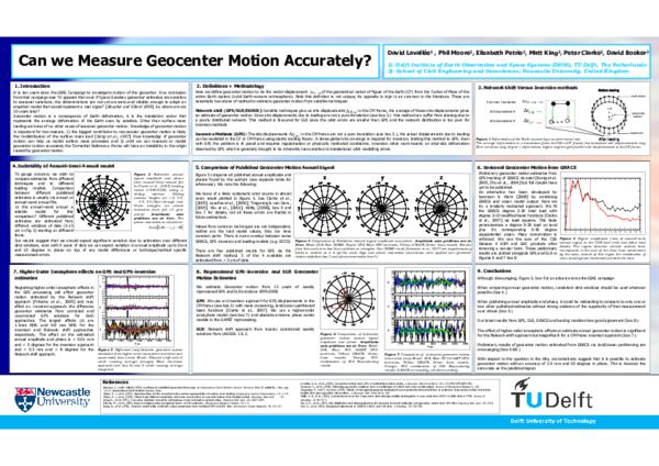 (PDF) Can we measure Geocenter Motion accurately?