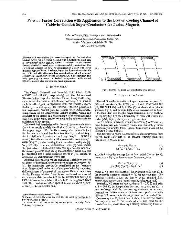 (PDF) Friction factor correlation with application to the central ...