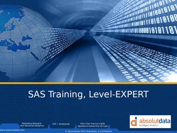(PPT) SAS Training Level Expert