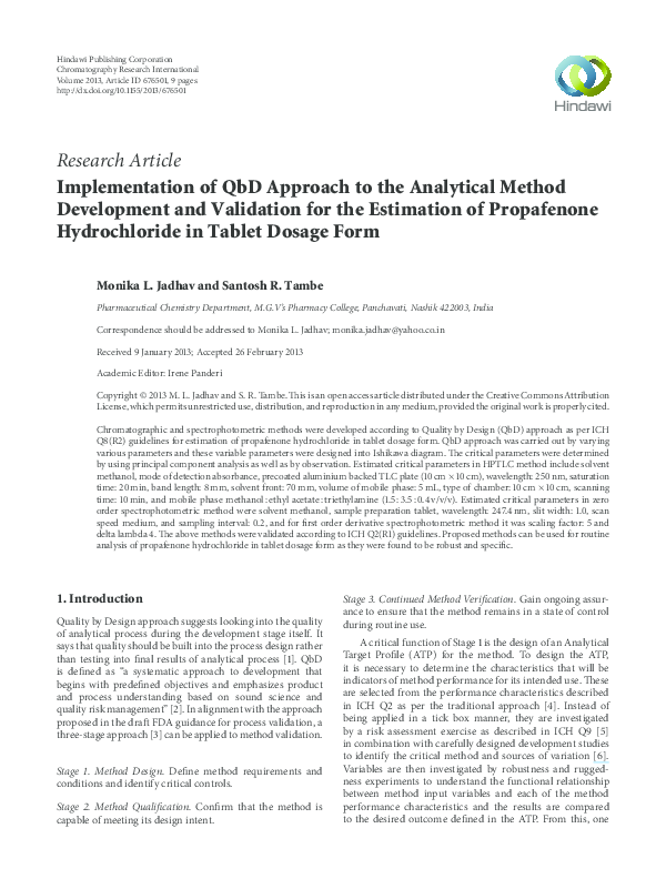 Pdf Implementation Of Qbd Approach To The Analytical Method
