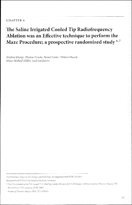 (PDF) Saline-irrigated, cooled-tip radiofrequency ablation is an effective technique to perform ...