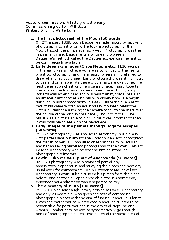 (DOC) The History of Astrophotography