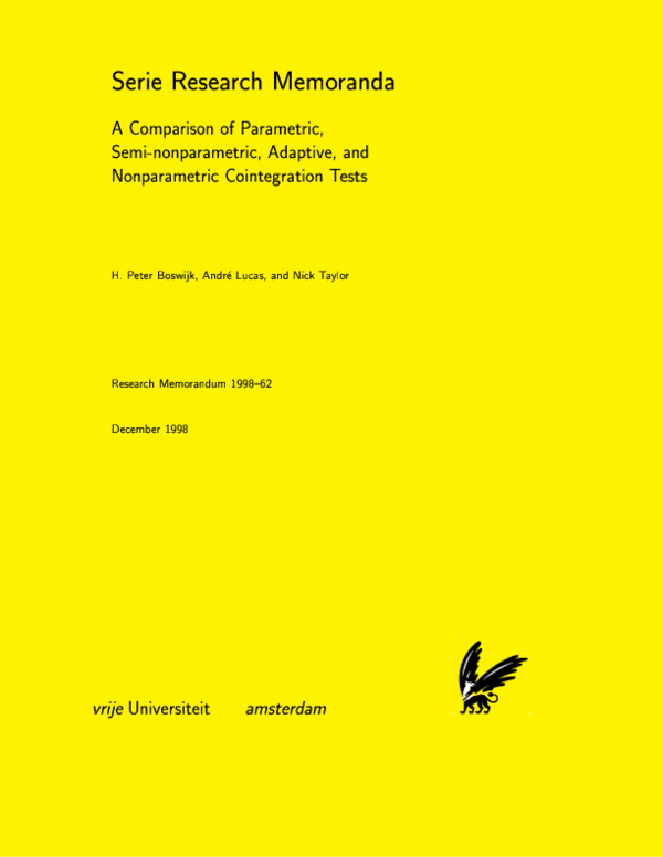 (PDF) A Comparison of Parametric, Semi-Nonparametric, Adaptive, and ... (PDF) A Comparison of Parametric, Semi-Nonparametric, Adaptive, and ...