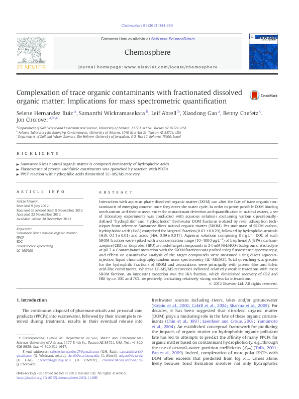 (PDF) Non-target screening of dissolved organic matter in raw water, coagulated water, and ...