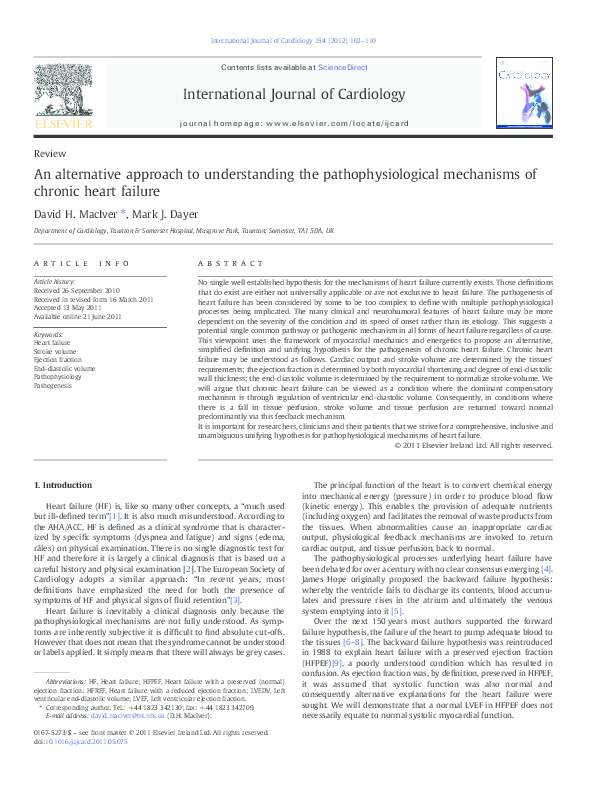 (PDF) An alternative approach to understanding the pathophysiological ...