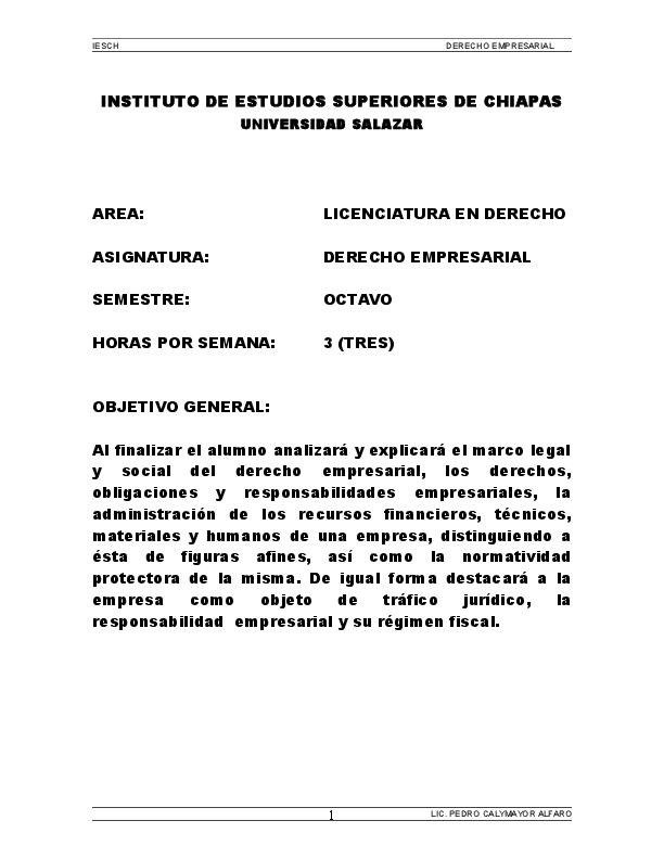 (DOC) INSTITUTO DE ESTUDIOS SUPERIORES DE CHIAPAS