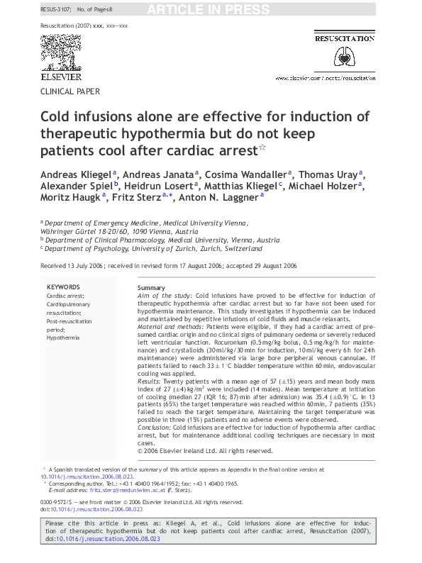 (PDF) Cold infusions alone are effective for induction of therapeutic ...