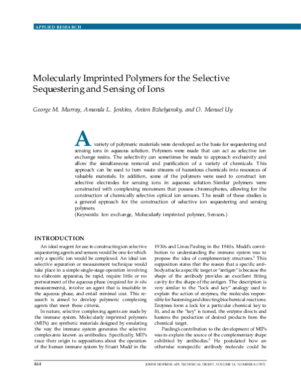 (PDF) Molecularly imprinted polymers for the selective extraction of glycyrrhizic acid from ...