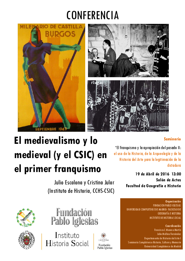 El medievalismo y lo medieval (y el CSIC) en el primer franquismo ...
