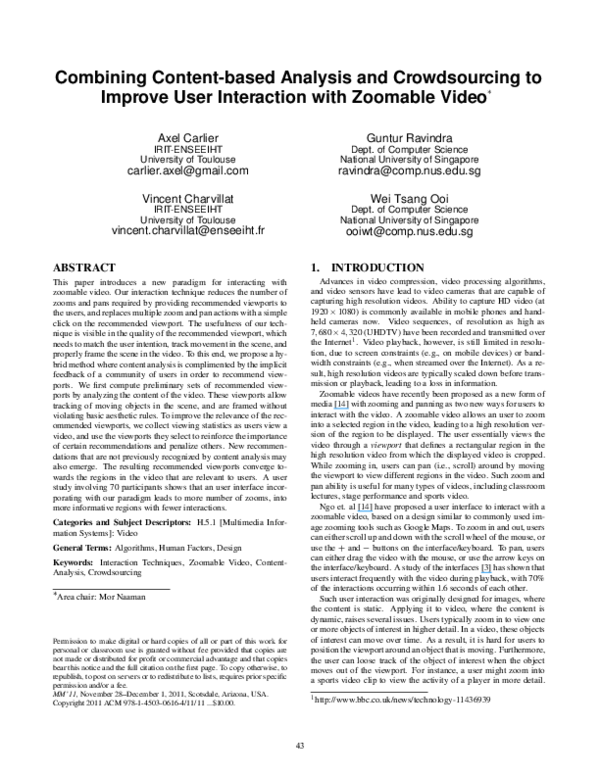 (PDF) Combining content-based analysis and crowdsourcing to improve user interaction with ...