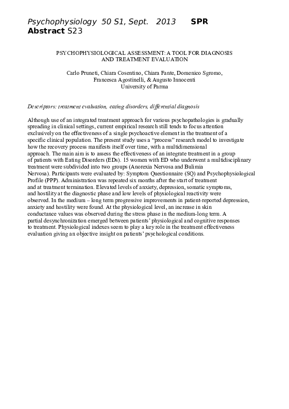 (DOC) Psychophysiological Assessment: A Tool for Diagnosis and ...