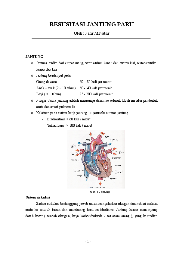 (DOC) Resuitasi Jantung Paru (RJP)