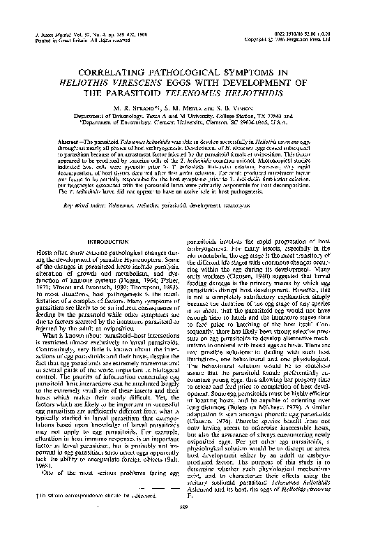 (PDF) Biology of Microplitis demolitor (Hymenoptera: Braconidae), an ...