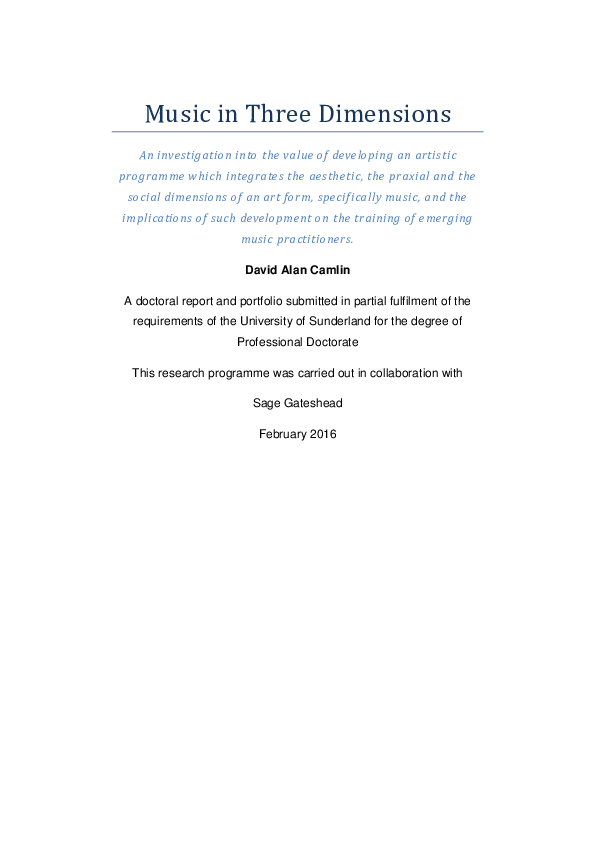 (PDF) Music in Three Dimensions