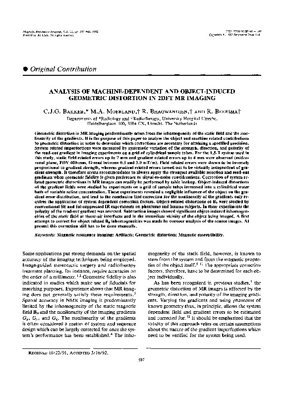 (PDF) Analysis of machine-dependent and object-induced geometric ...