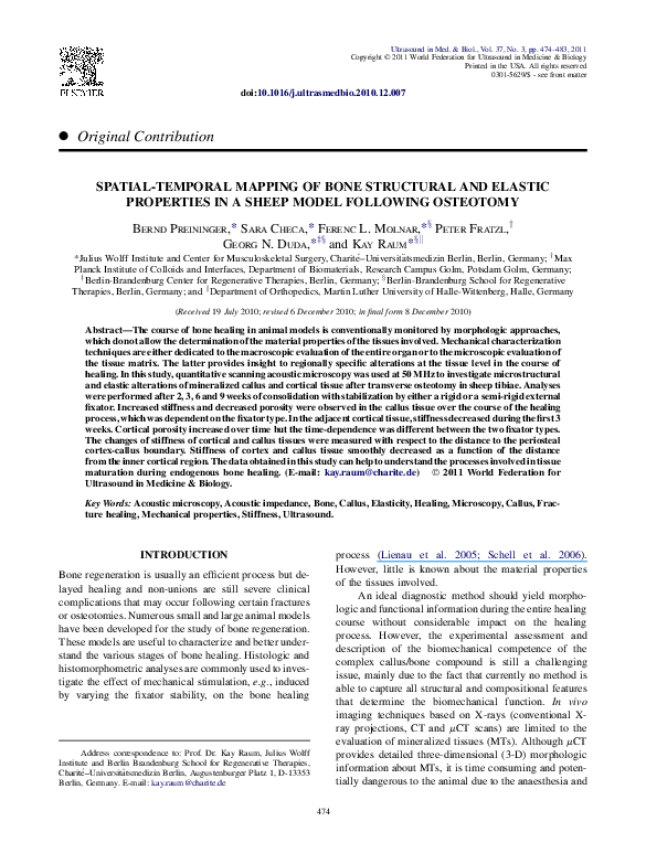 (PDF) Spatial-Temporal Mapping of Bone Structural and Elastic Properties in a Sheep Model ...