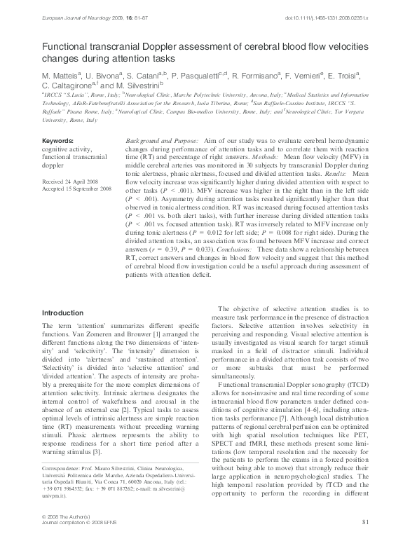 (PDF) Functional transcranial Doppler assessment of cerebral blood flow ...