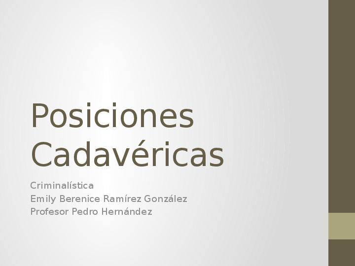 (PPT) Posiciones Cadavericas