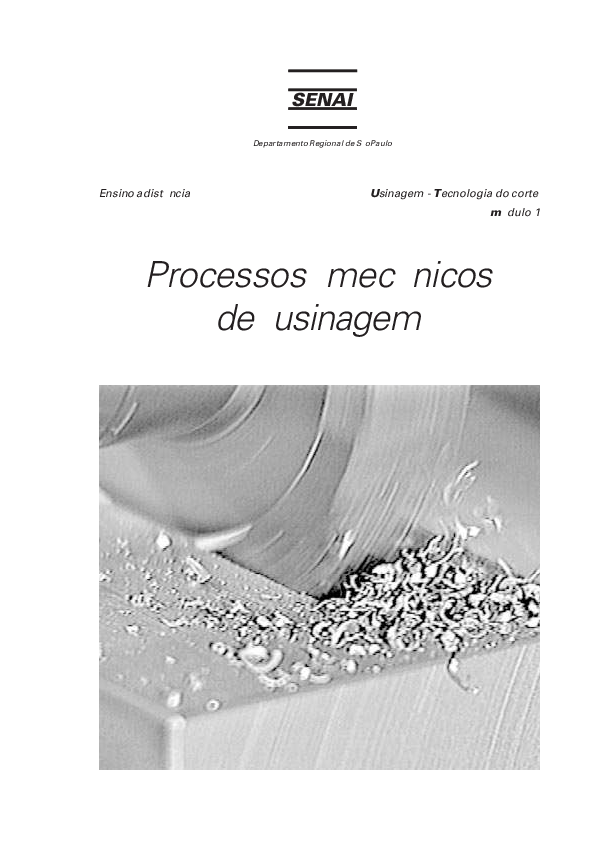 (PDF) Ensino a distância Usinagem -Tecnologia do corte SENAI DDSSDD ...