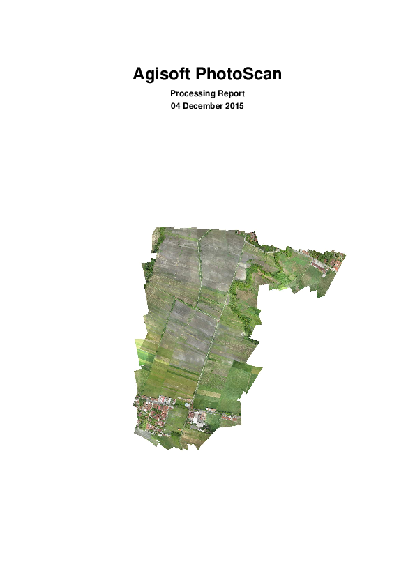 (PDF) Agisoft PhotoScan Processing Report
