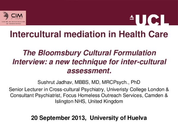 (PDF) Intercultural mediation in Health Care The Bloomsbury Cultural ...