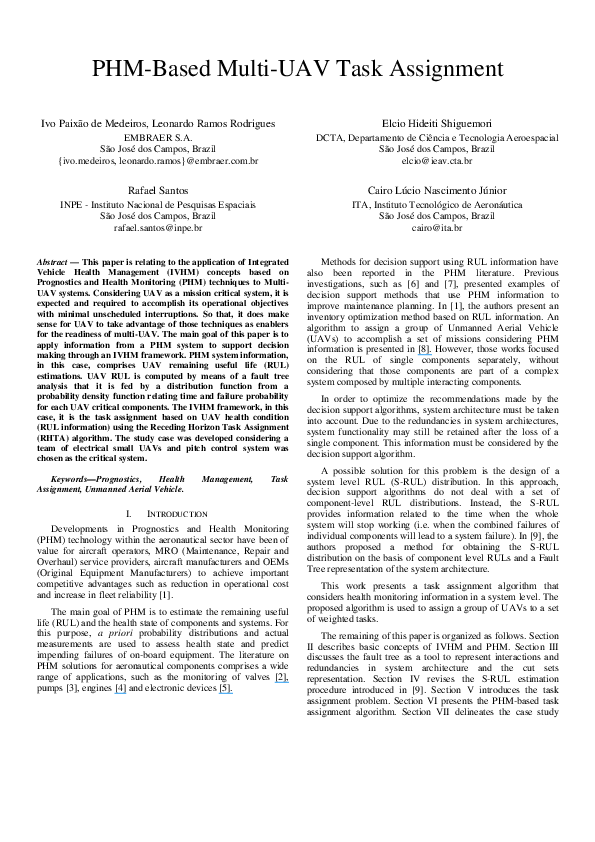 (PDF) PHM-based Multi-UAV task assignment