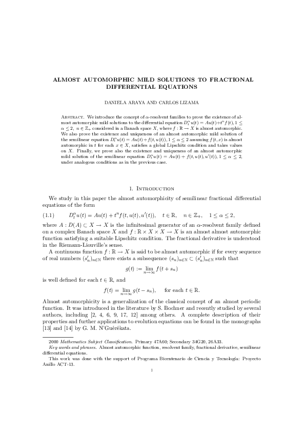 Pdf Stepanov Like Pseudo Almost Automorphic Mild Solutions To