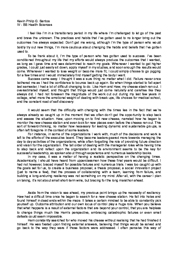 (DOC) Reflection Paper