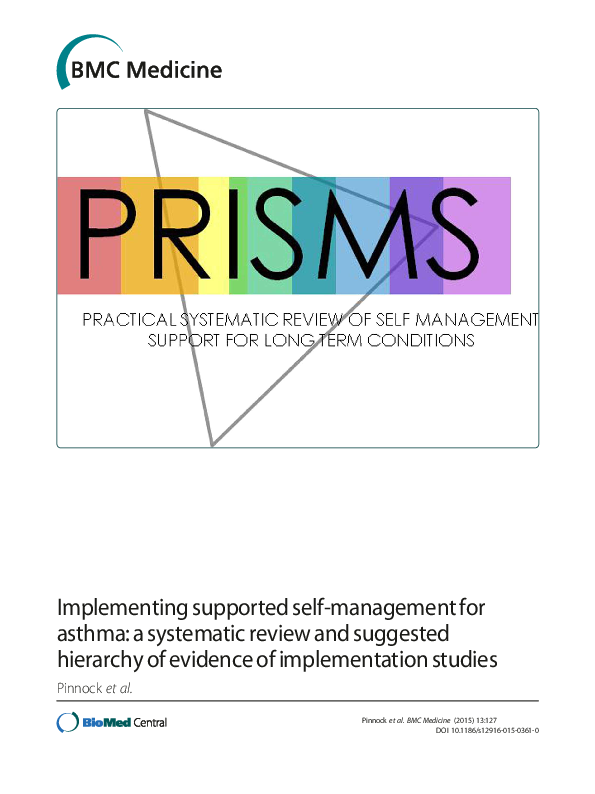 (PDF) Implementing supported self-management for asthma: a systematic review and suggested ...