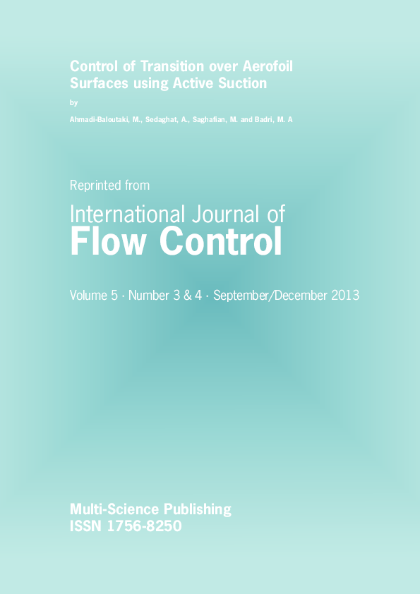 (PDF) Control of Transition over Aerofoil Surfaces using Active Suction