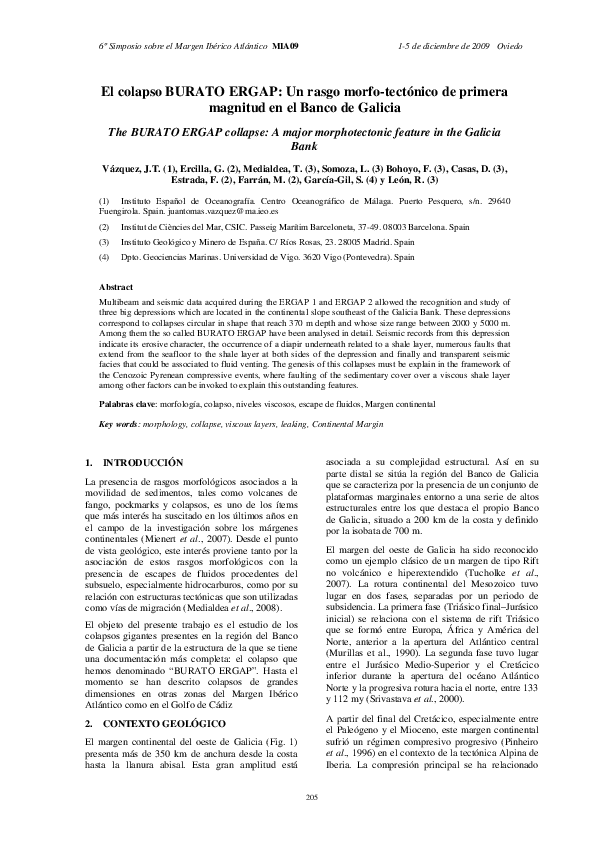 (PDF) El colapso BURATO ERGAP: Un rasgo morfo-tectónico de primera ...