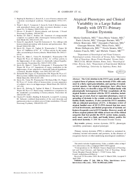 (PDF) Atypical phenotypes and clinical variability in a large Italian ...